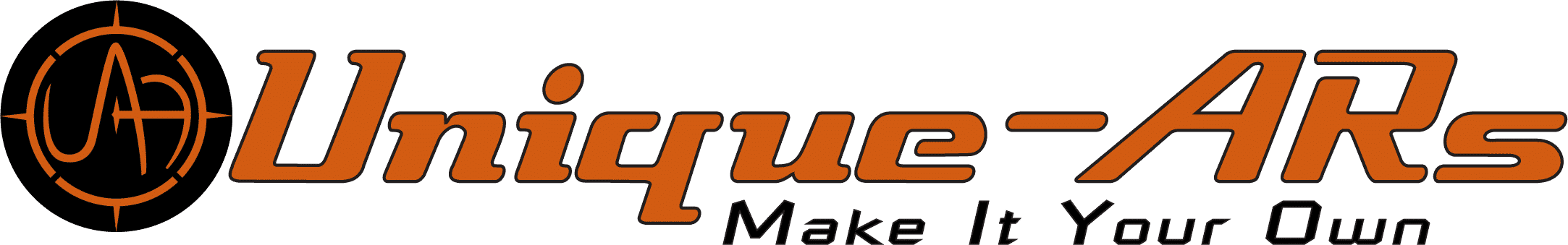 Text lockup with target_blackBG – Unique-ARs